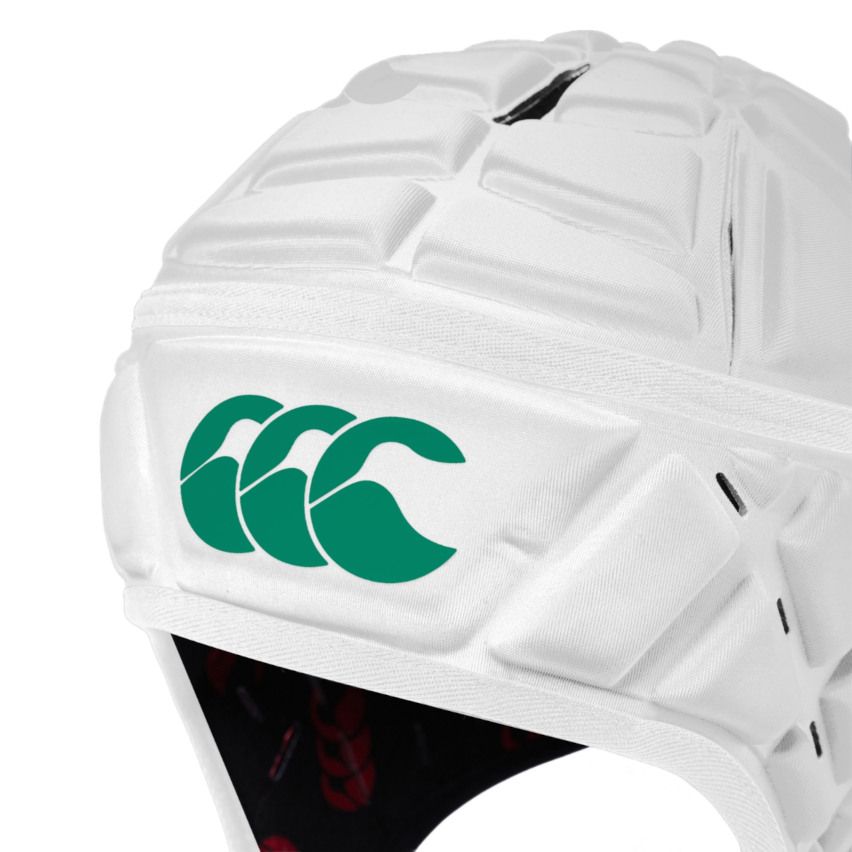 Casque Rugby Raze Blanc/Vert - Canterbury | boutique-rugby.com