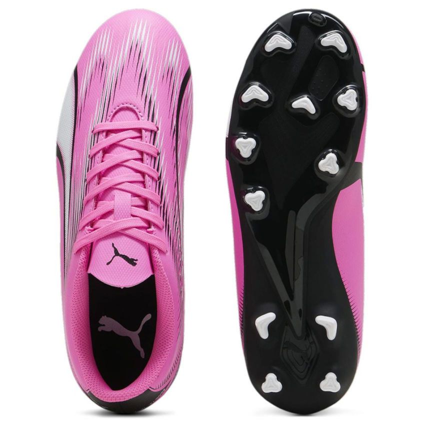 Chaussures Rugby Ultra Play FG Crampons Moulés Terrain Sec Rose - Puma ...