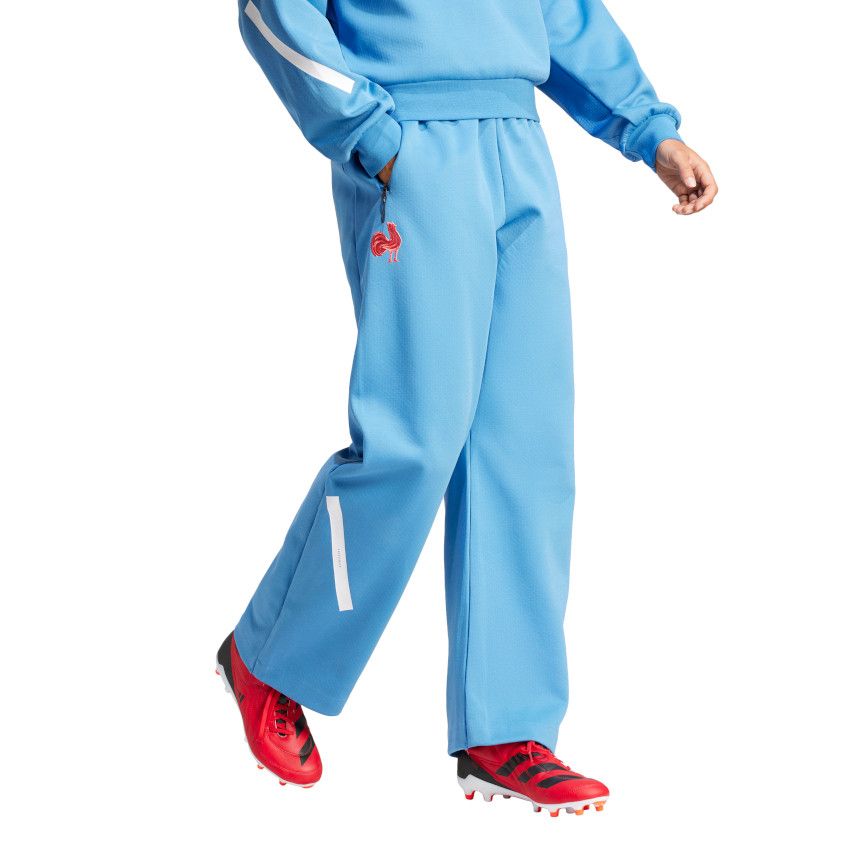 Pantalon Rugby France Femme Bleu Ciel 2024/2025 - Adidas | boutique-rugby.com