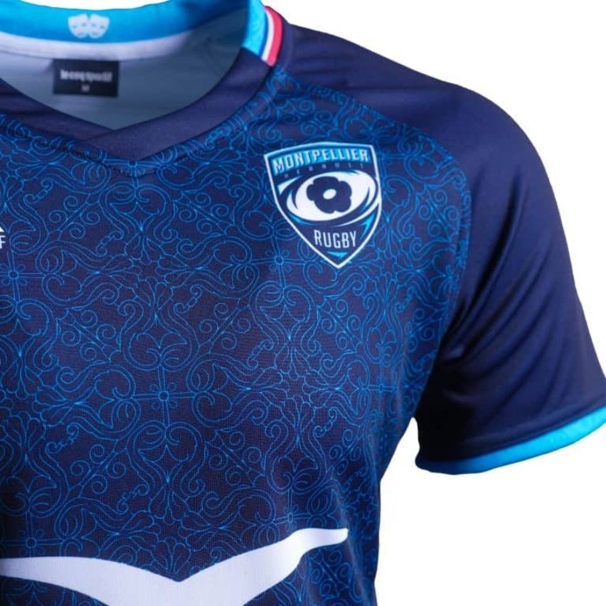 Maillot Rugby Enfant Montpellier Hérault MHR Domicile 2024/2025 - Le Coq Sportif | boutique ...