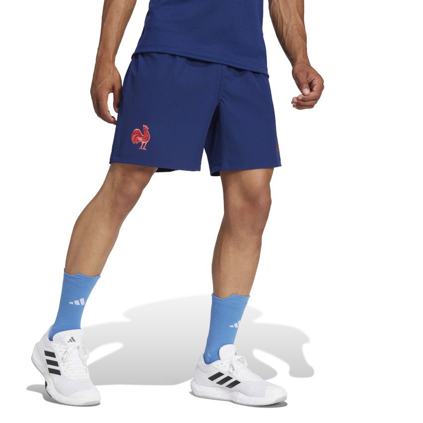 Short Rugby France Exterieur 2024/2025 - Adidas | boutique-rugby.com