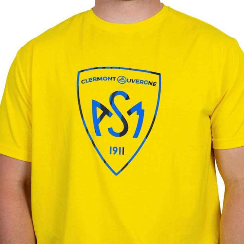 Tee-shirt Homme Rubprint Jaune - ASM Clermont